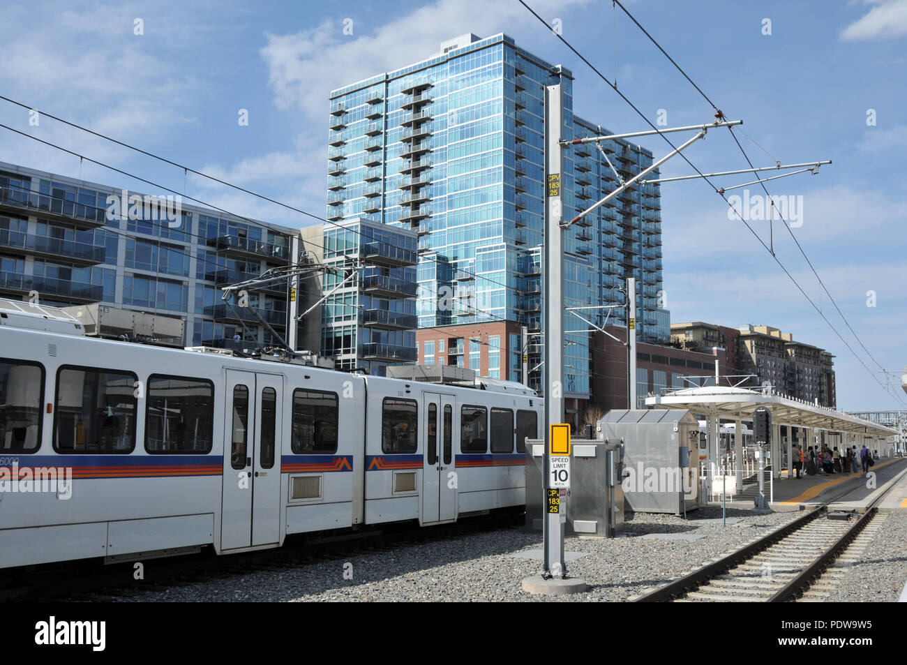 The Union Station Light Rail stop at the new Denver multimodal ...