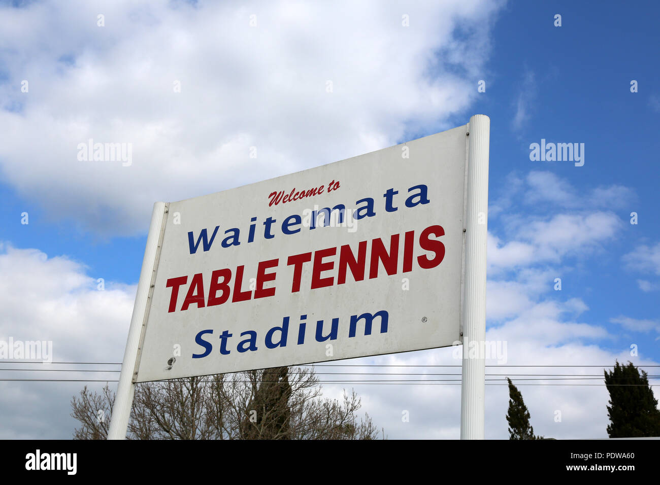 Waitemata Table Tennis Stadium Stock Photo - Alamy