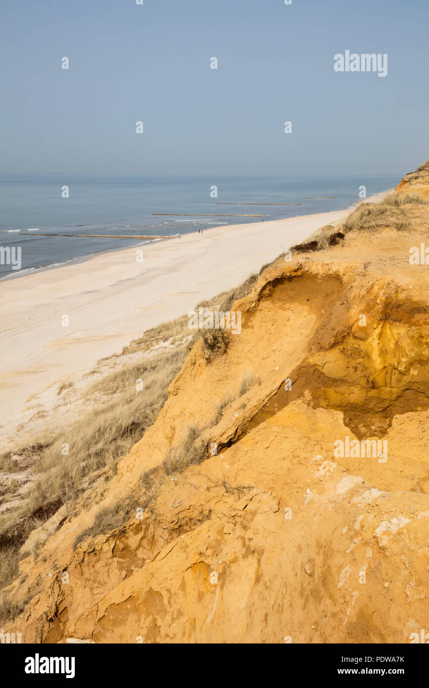 Red Cliff, Kampen, Sylt, North Frisian Island, North Frisia, Schleswig ...