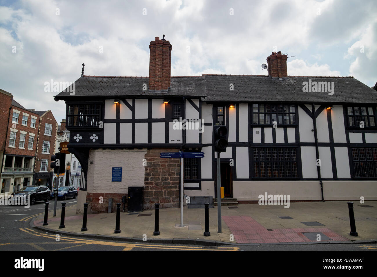 the falcon pub public house in chester cheshire england uk Stock Photo ...