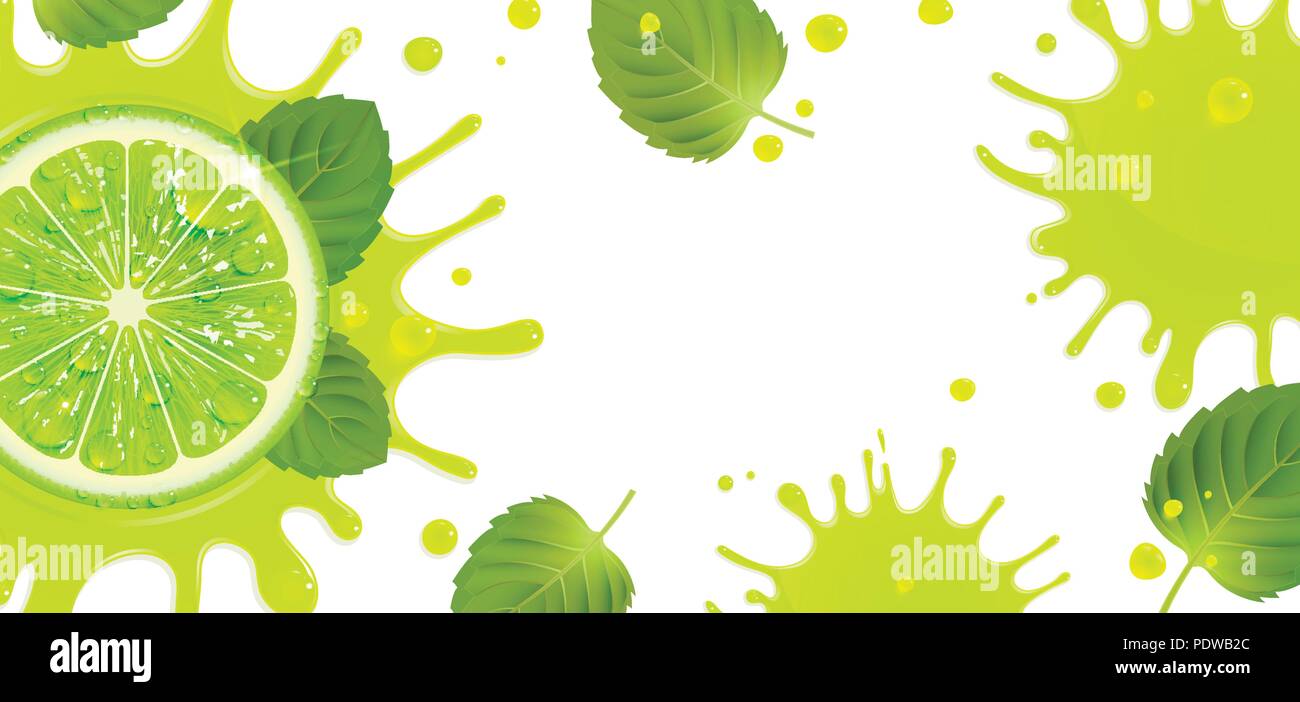 Lime juice splash hi-res stock photography and images - Alamy