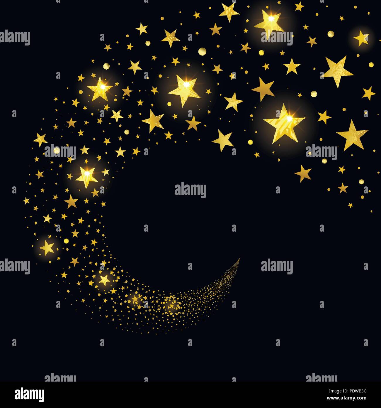 Christmas decorations on sparkling Stock Vector Images - Alamy