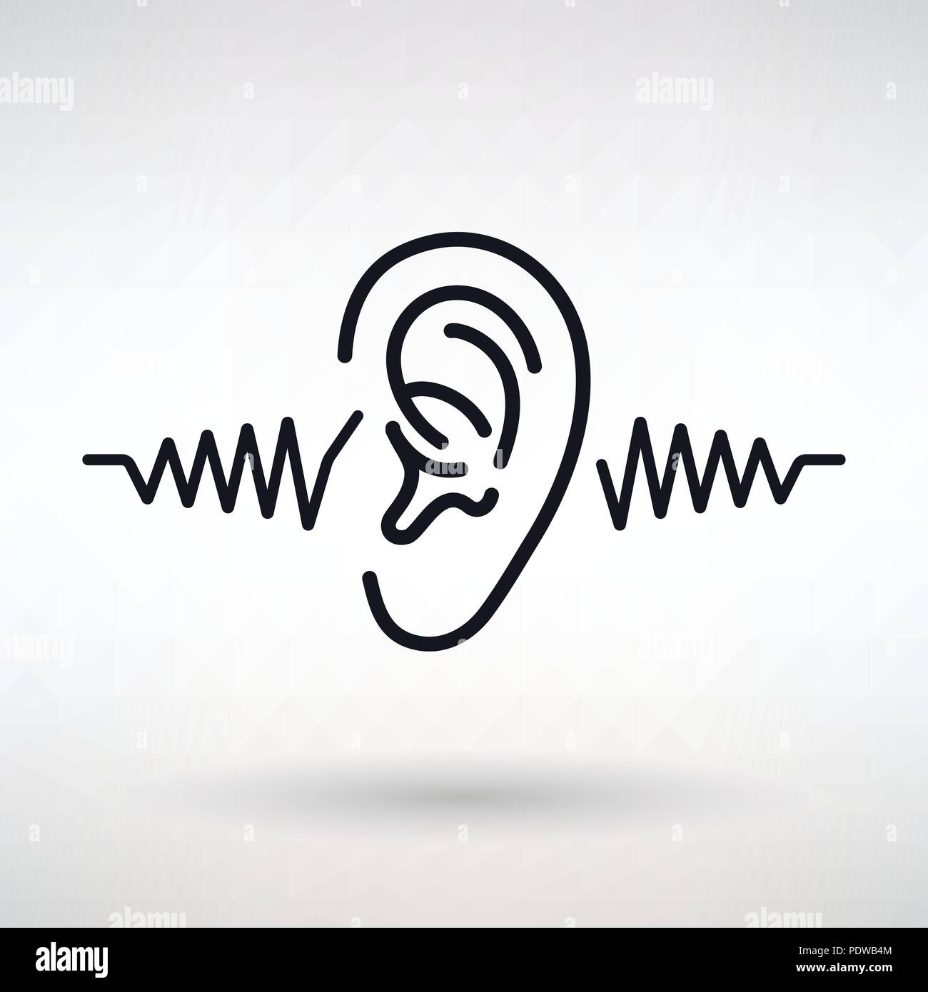 Listening ear concept Stock Vector Images - Alamy