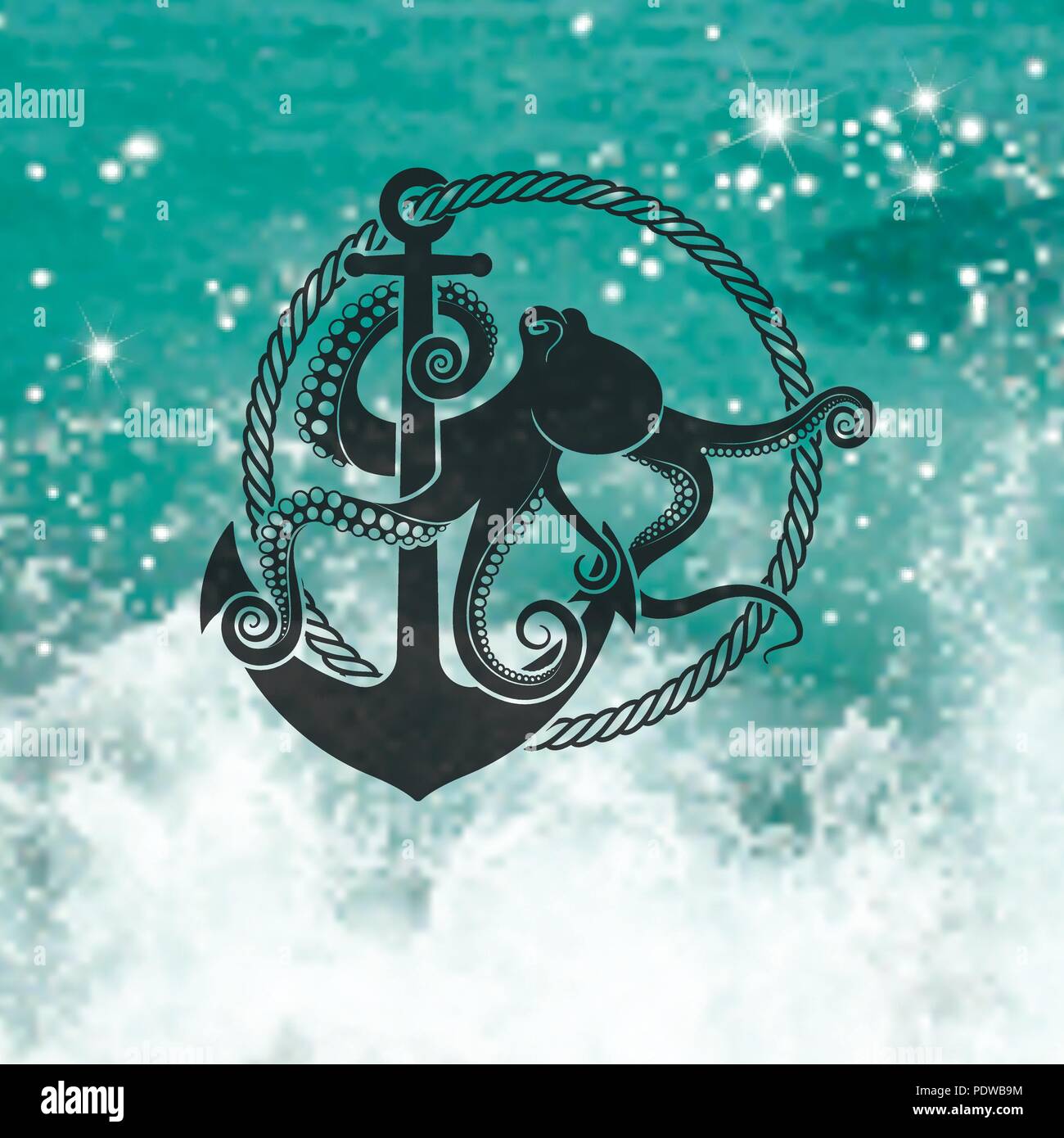 Anchor With Octopus