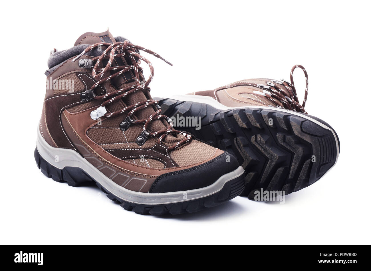 Close up hiking boots on Cut Out Stock Images & Pictures - Alamy