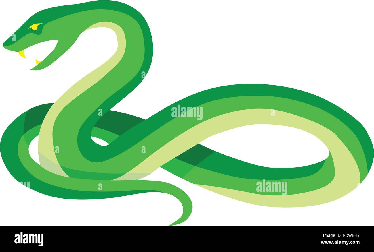 Green Snake Reptile Animal Vector Stock Vector Image & Art - Alamy