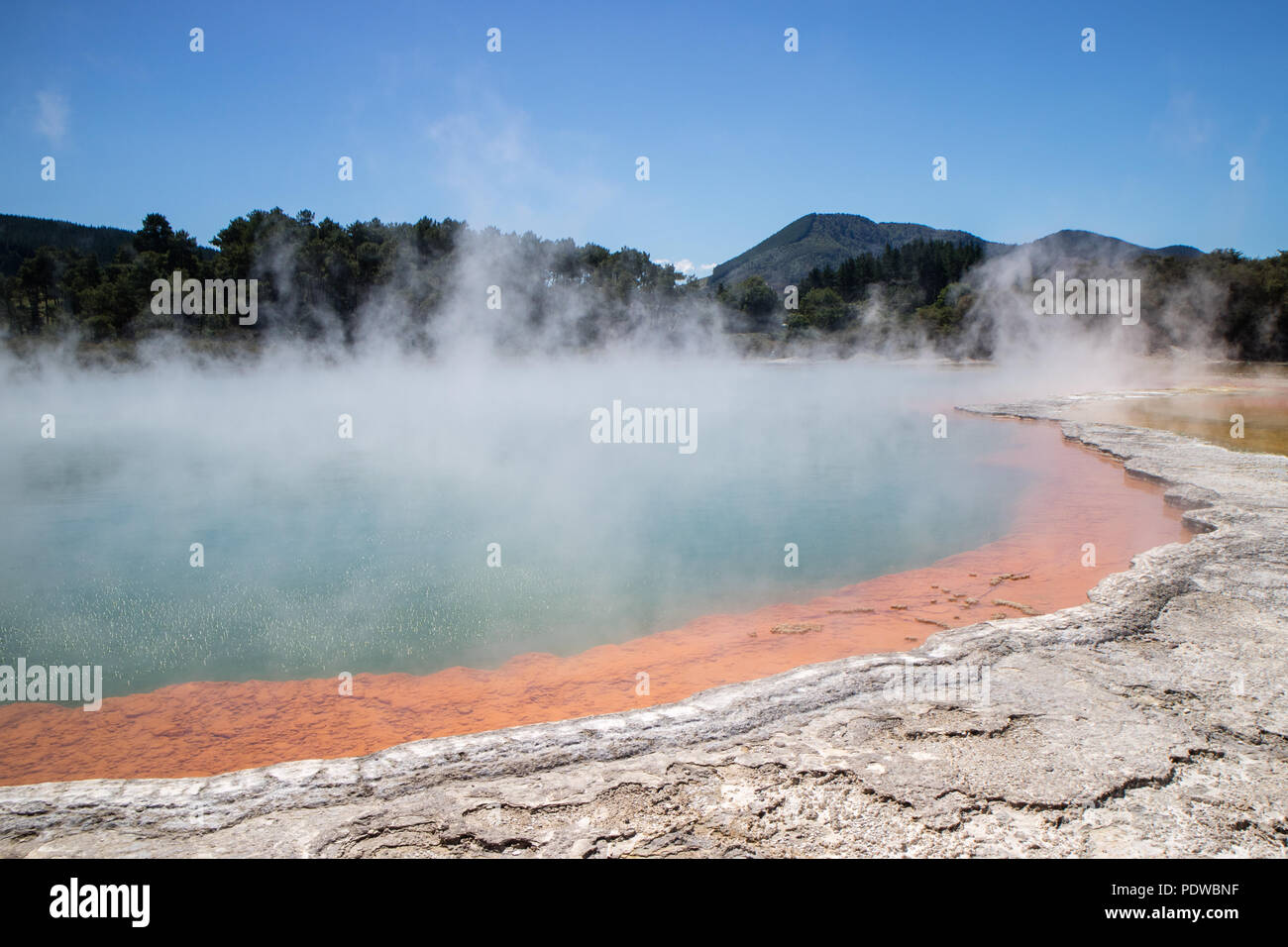 Champagne pool at Waiotapu, New Zealand Stock Photo - Alamy