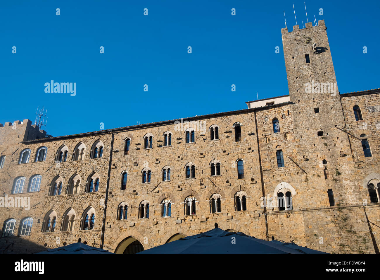 Volterra, Pisa, Tuscany, Italy, old buildings in the medieval city ...