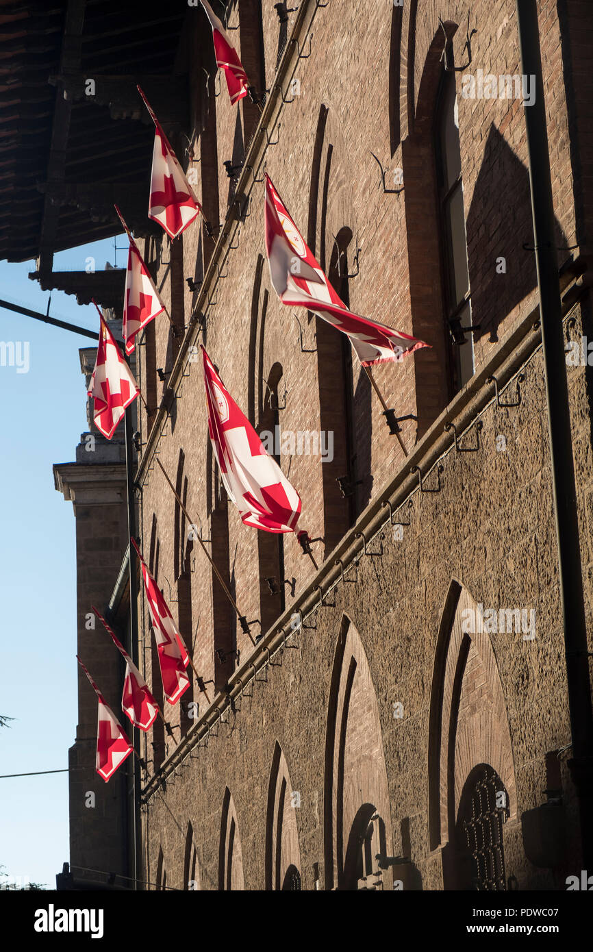 Volterra, Pisa, Tuscany, Italy, old buildings in the medieval city ...