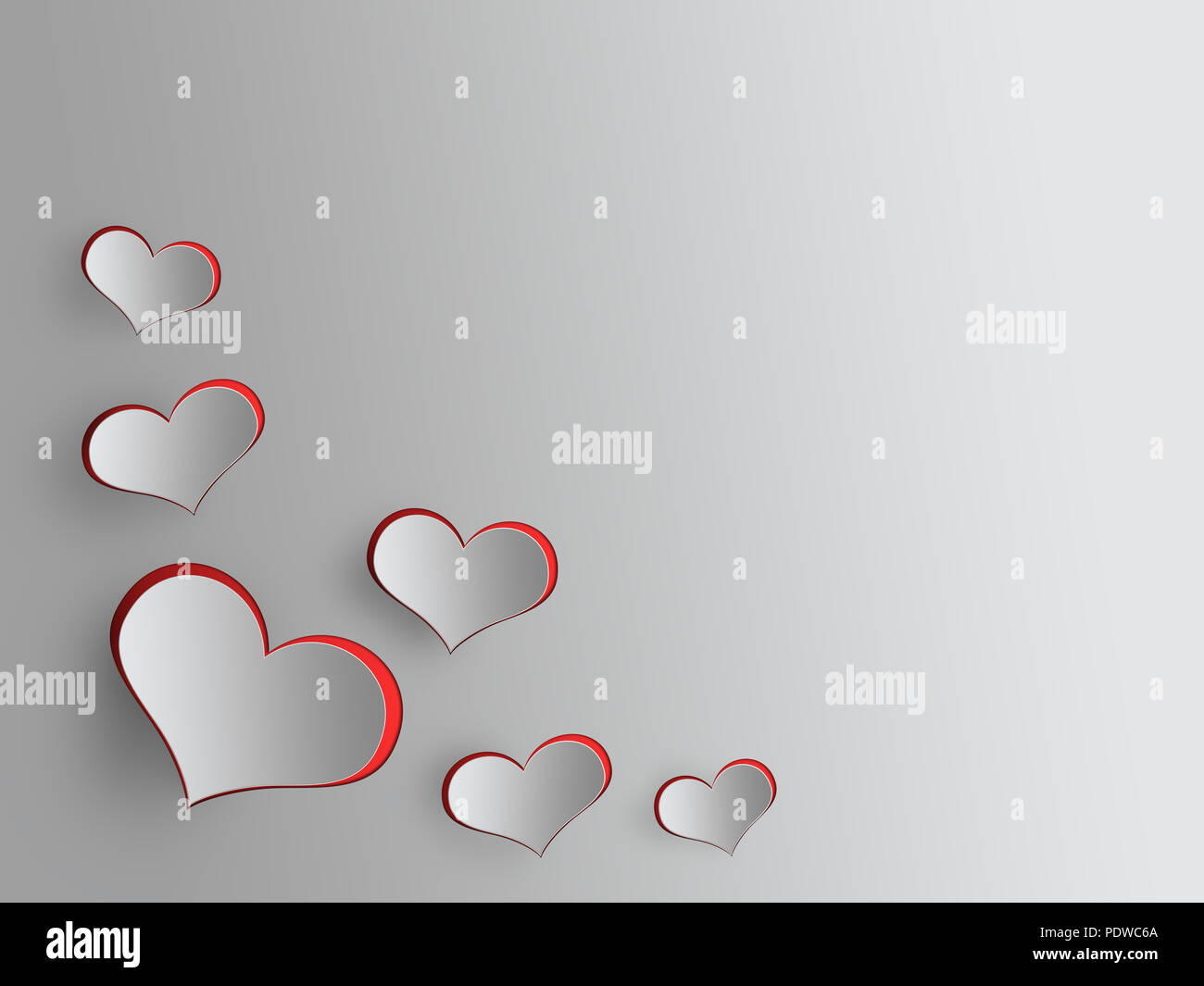 Creative heart valentine wallpaper Stock Photo - Alamy