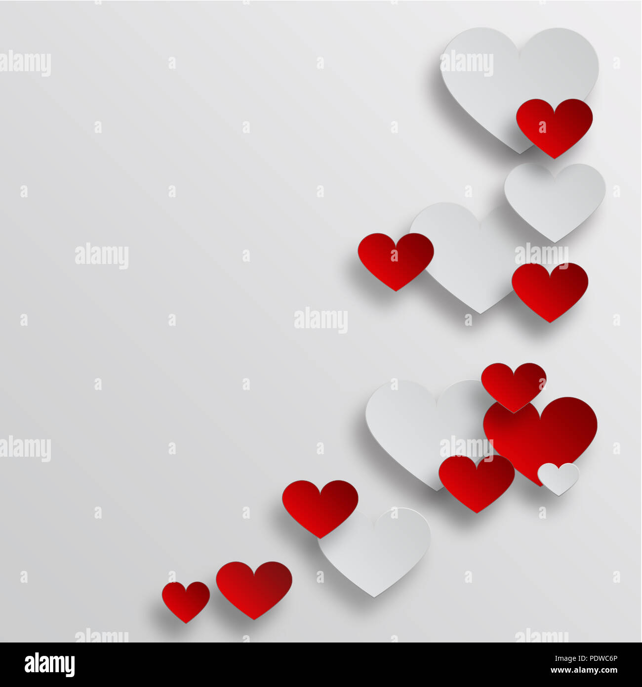 Creative paper heart wallpaper Stock Photo - Alamy