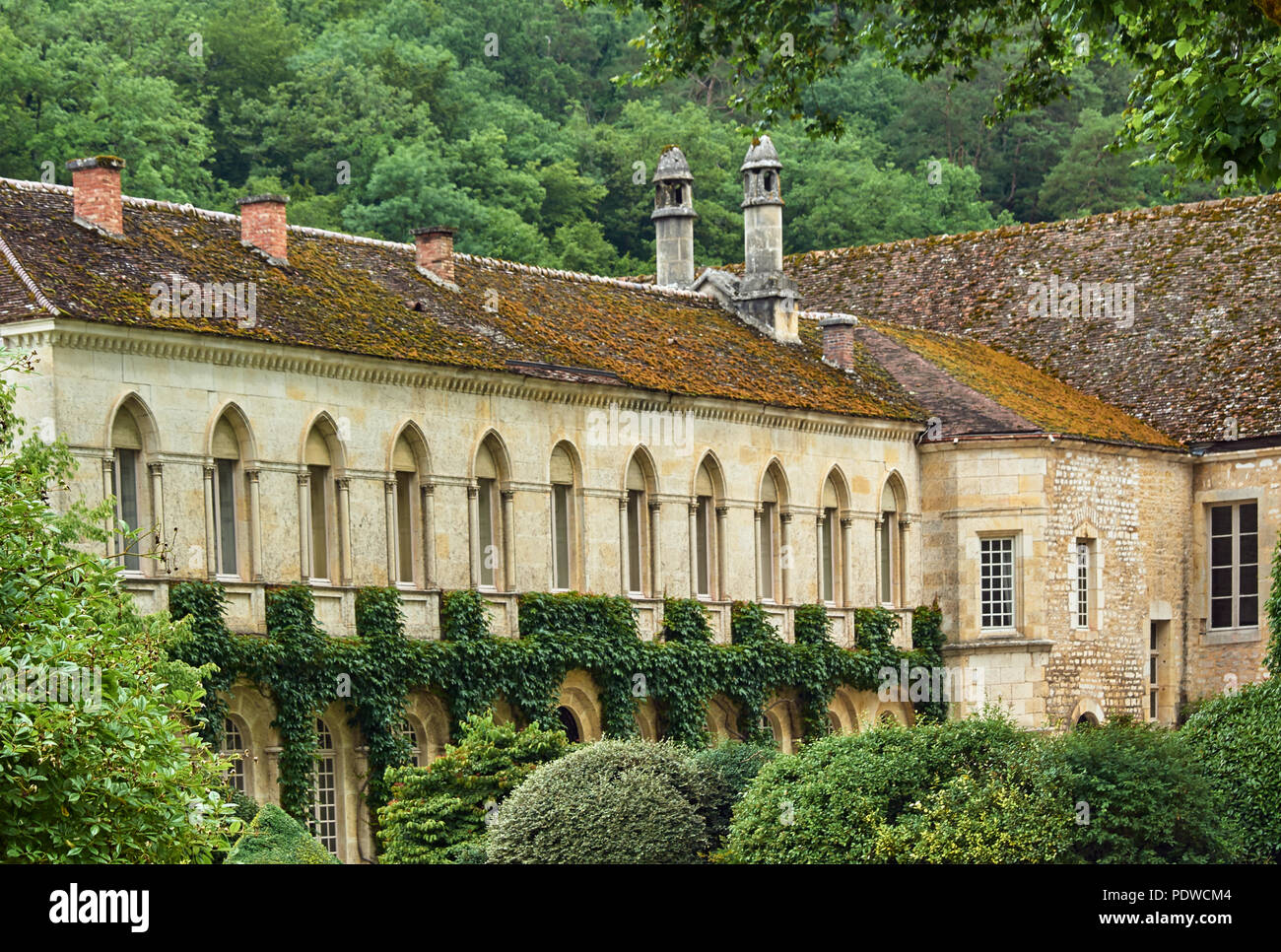 Medieval monastery building in France Stock Photo - Alamy