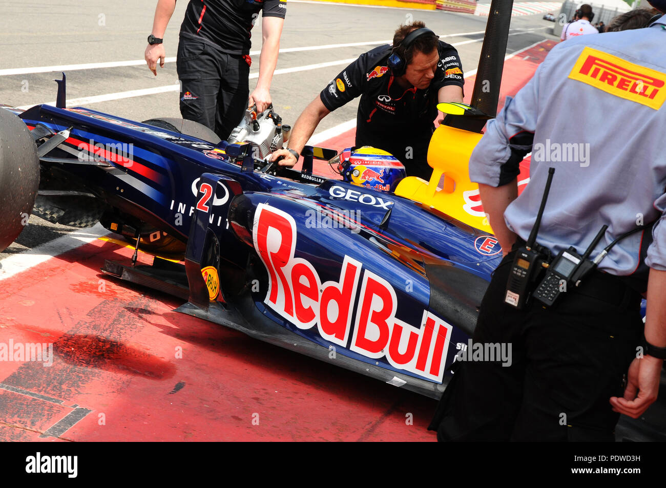 MUGELLO, ITALY May 2012: Mark Webber of Red Bull F1 Racing Team during ...