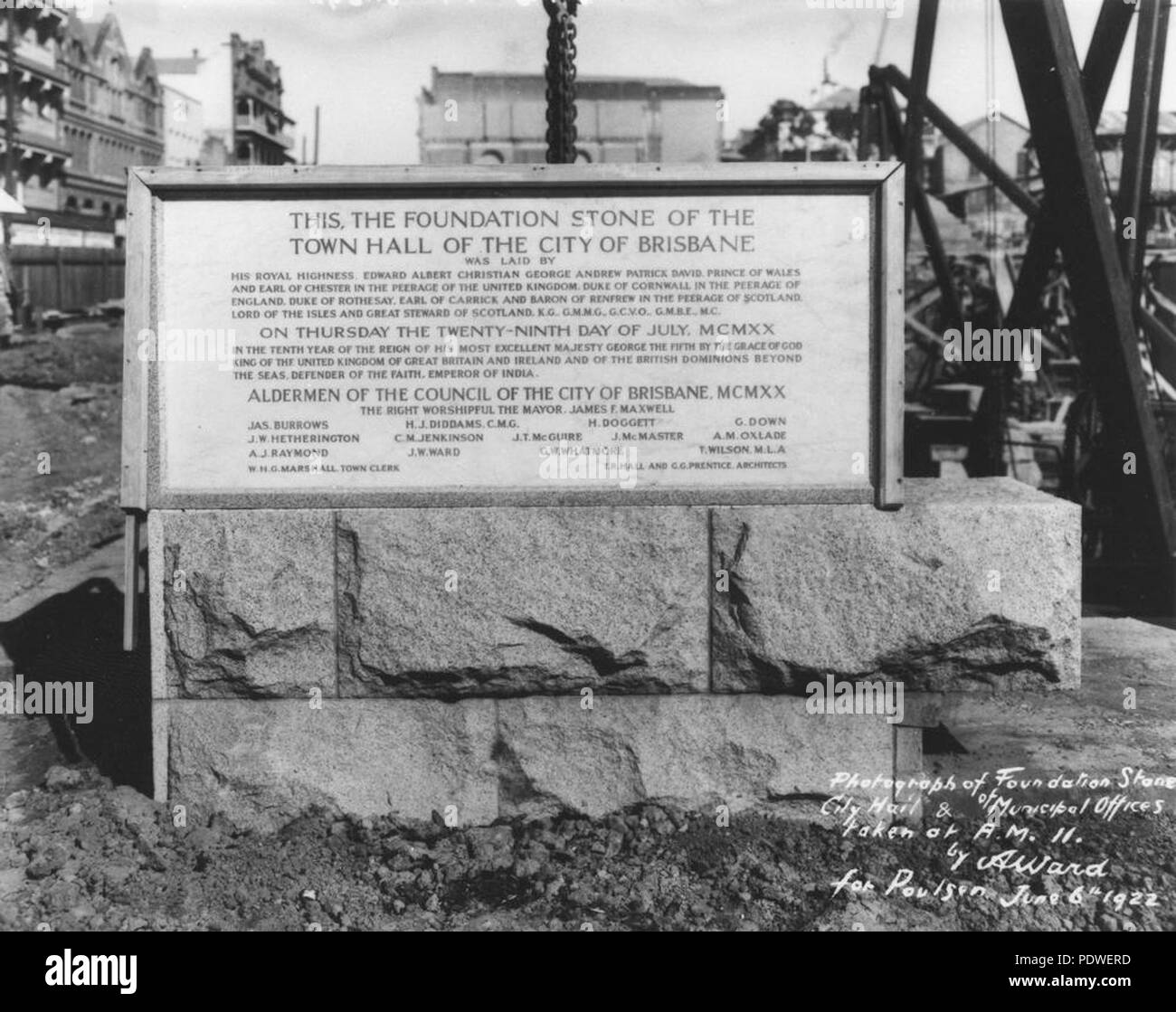 Brisbane city hall Black and White Stock Photos & Images - Alamy