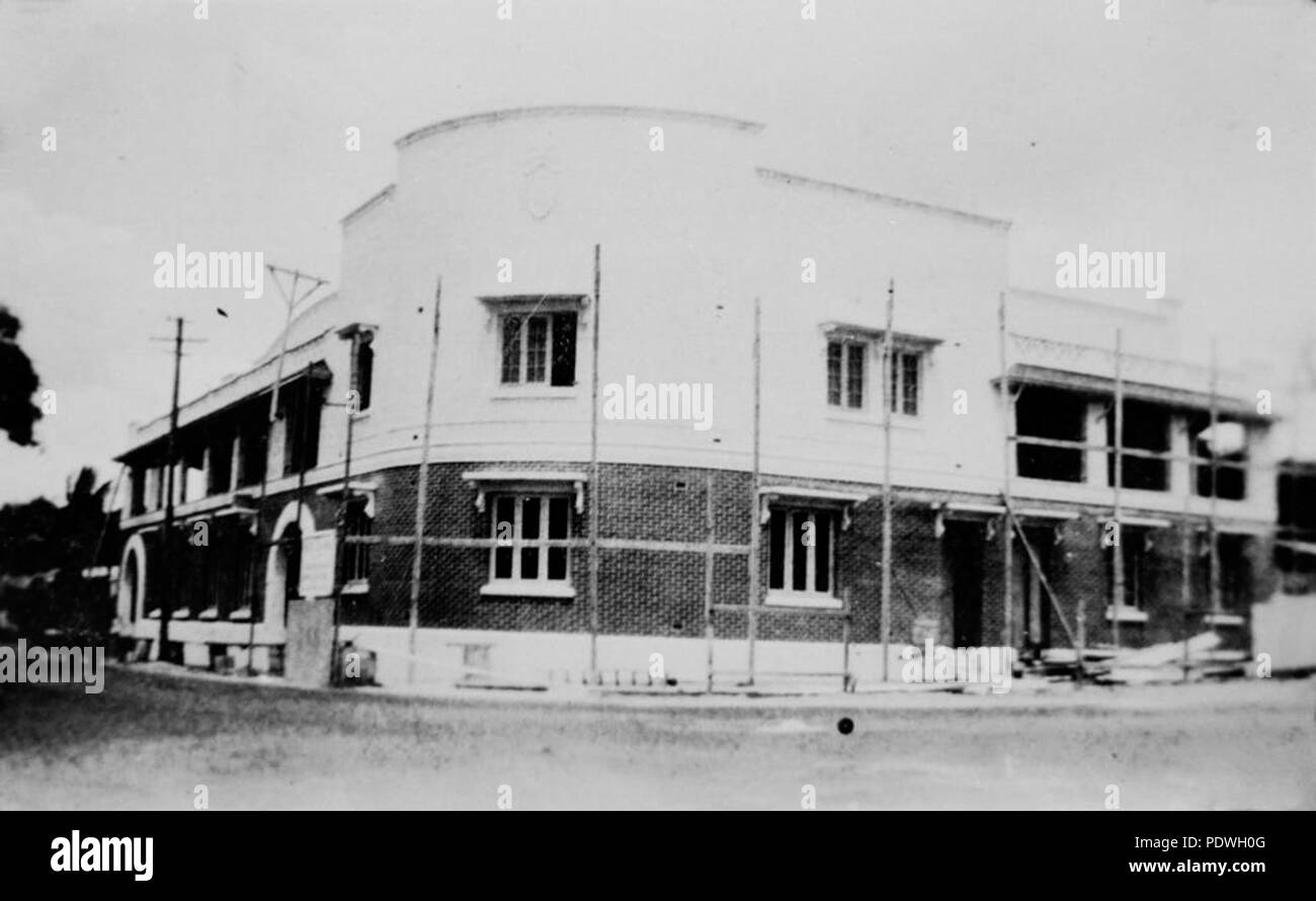 235 StateLibQld 1 160833 Scaffolding surrounds the front section of the ...
