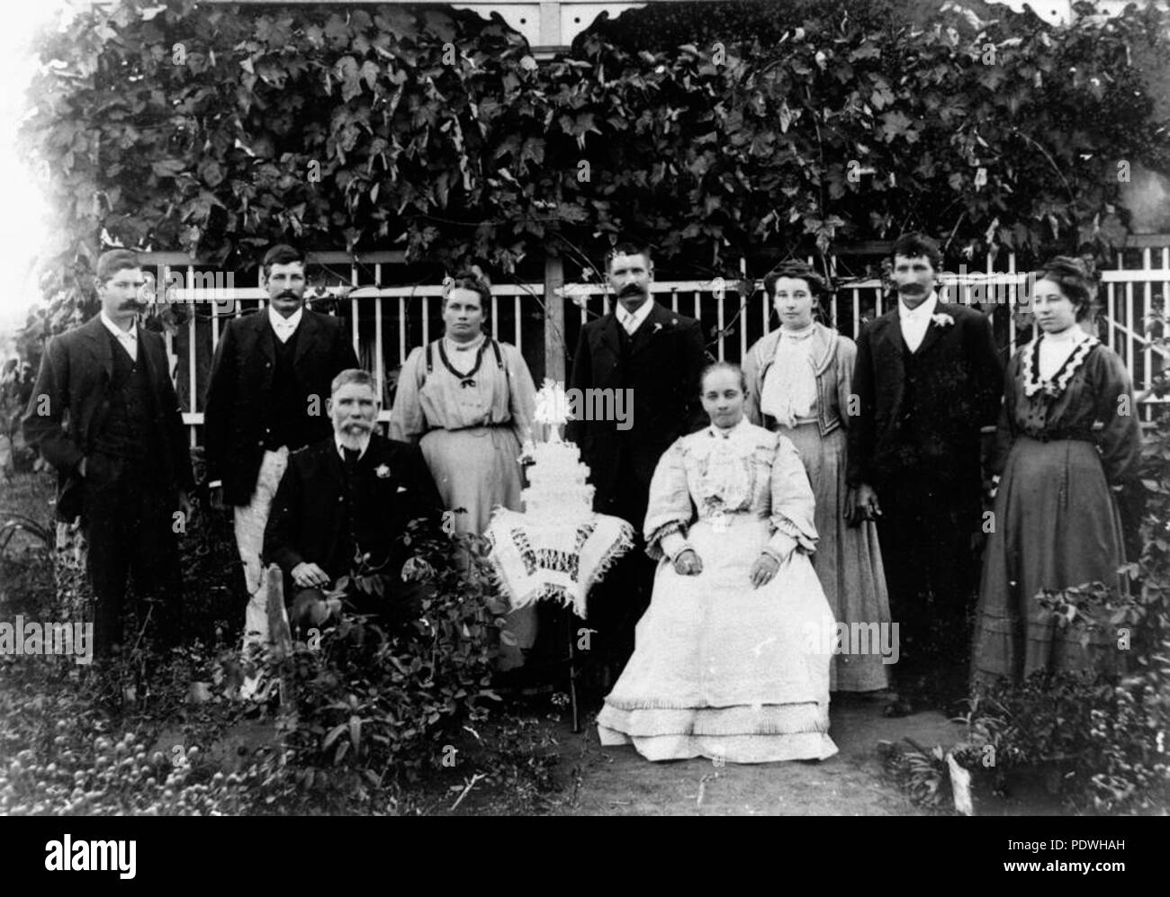 236 StateLibQld 1 162991 Henry and Eliza Head celebrating their Golden ...