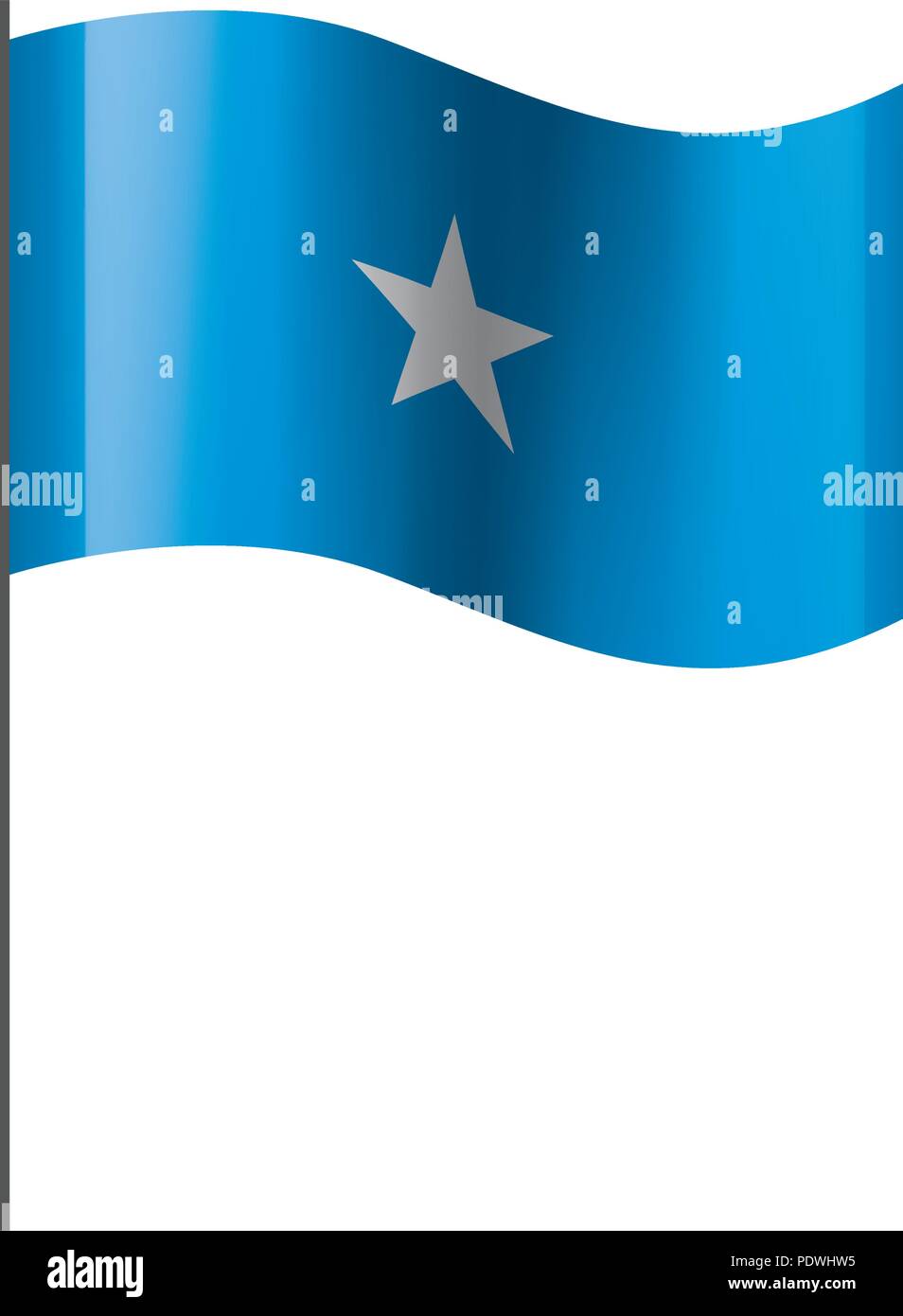 Somalia flag, vector illustration on a white background Stock Vector ...