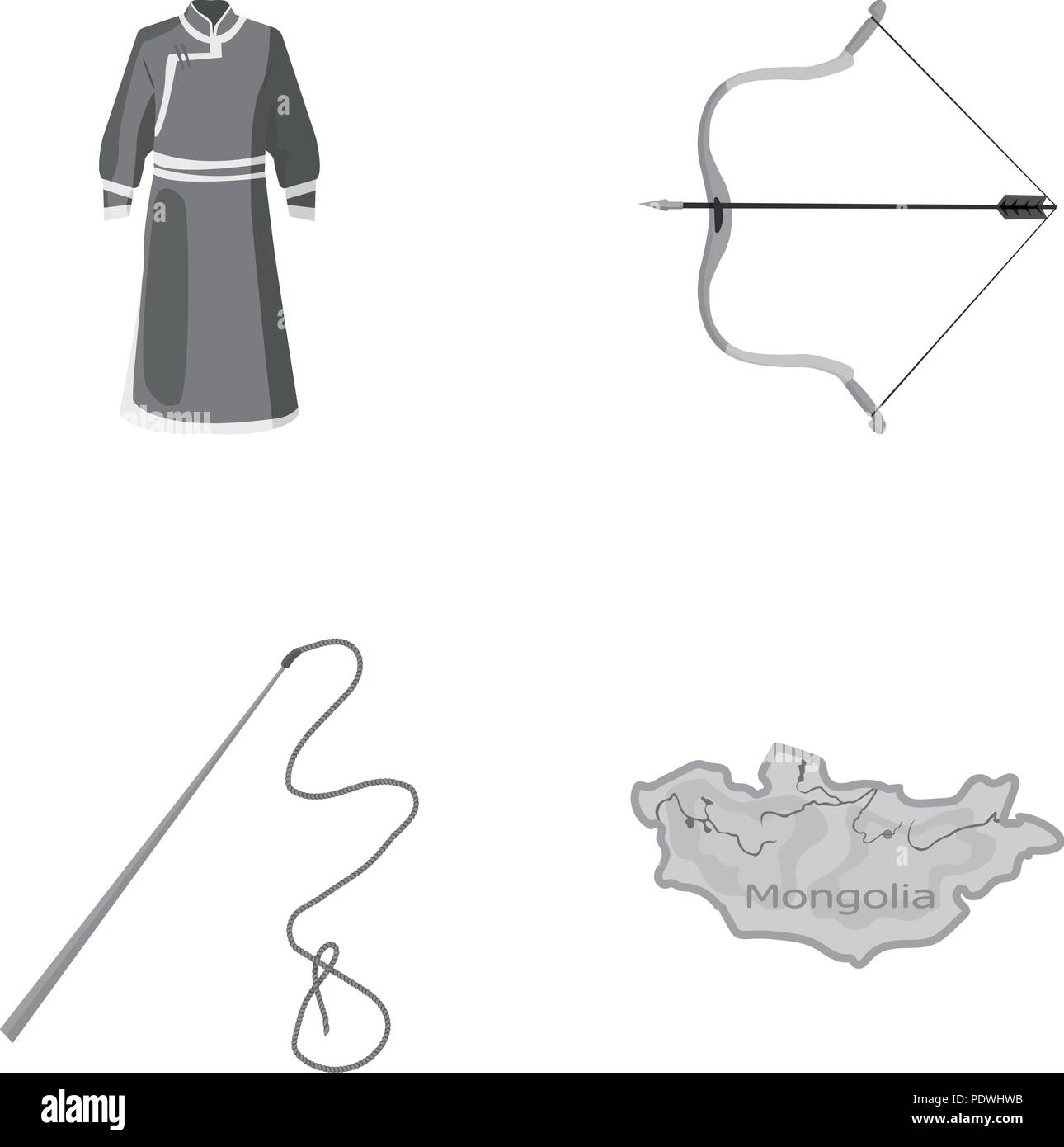 bow,collection,country,customs,fight,icon,illustration,isolated ...