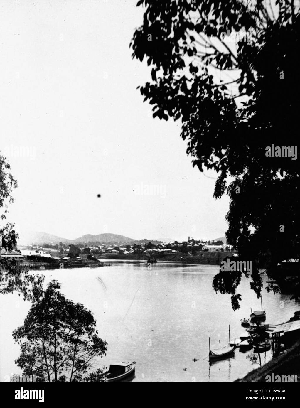 Australian river scene Black and White Stock Photos & Images - Alamy