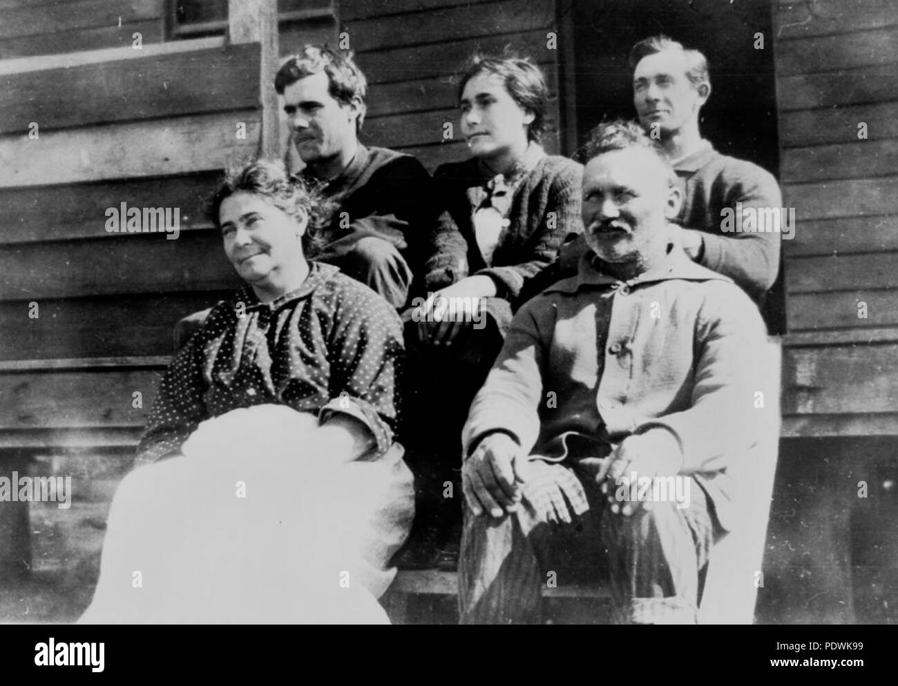 Campbell family portrait Black and White Stock Photos & Images - Alamy