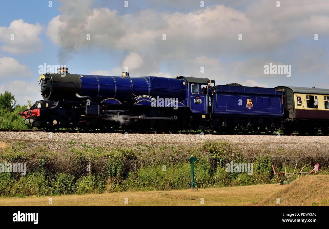 Blue Steam Locomotive High Resolution Stock Photography and Images - Alamy