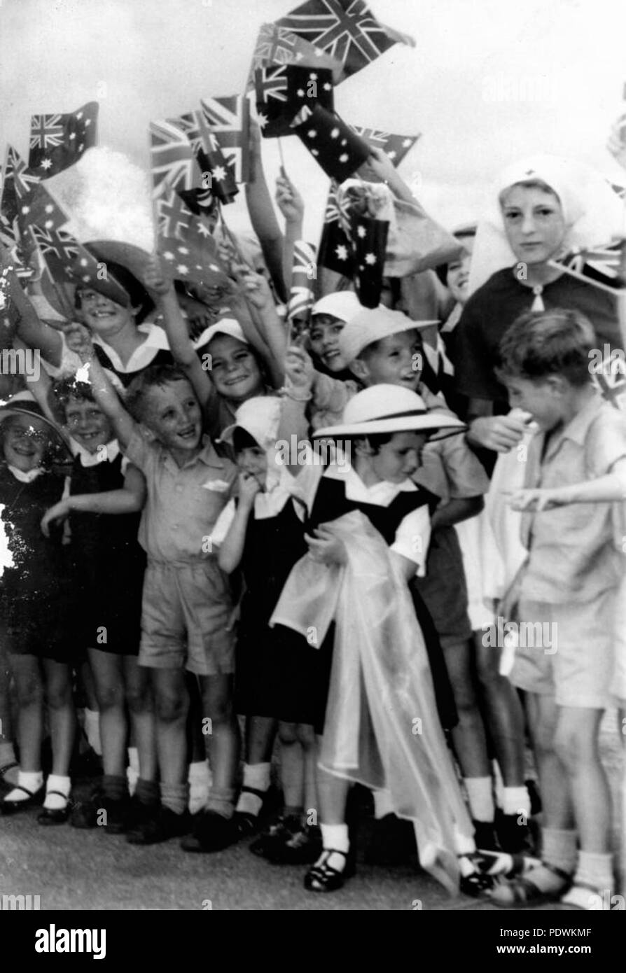 Queen and flag Black and White Stock Photos & Images - Alamy
