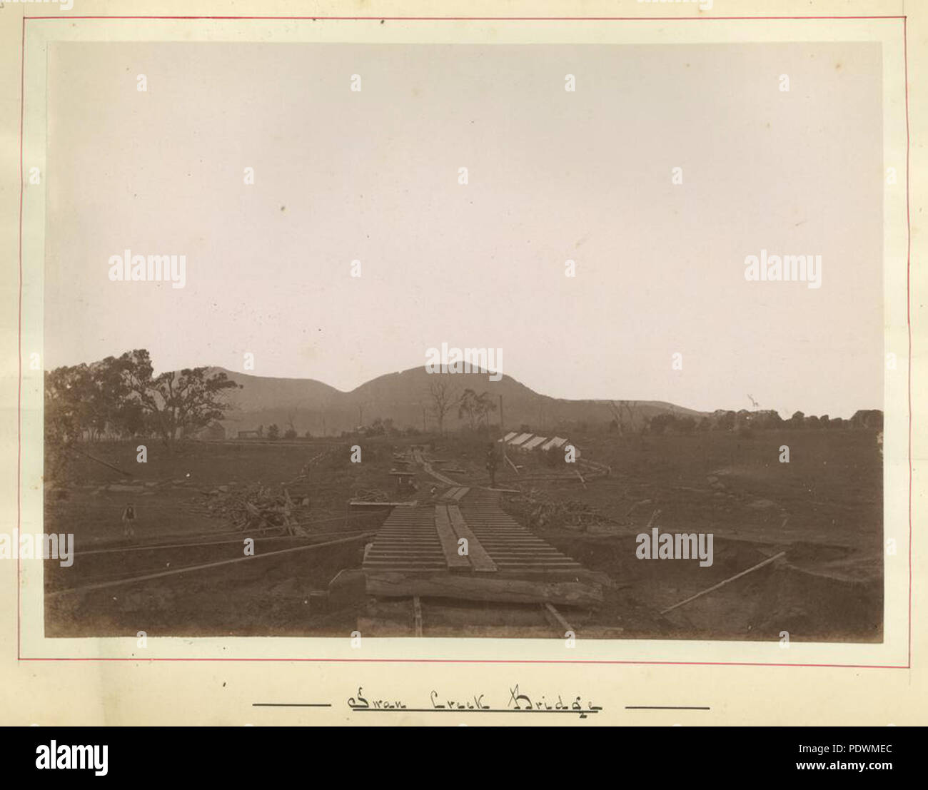 257 StateLibQld 1 254260 Flood damage done to railway lines at Swan ...