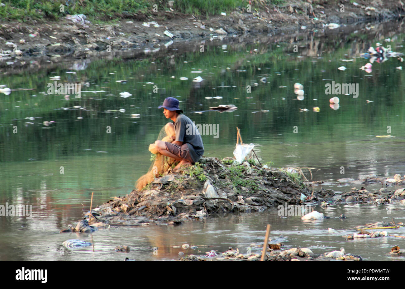 Citarum river pollution hi-res stock photography and images - Alamy