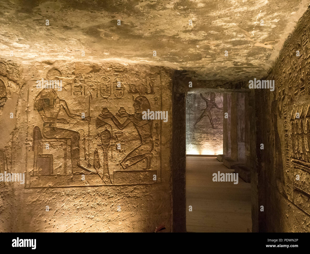 Interior of Abu Simbel Temple in Aswan Egypt Stock Photo - Alamy