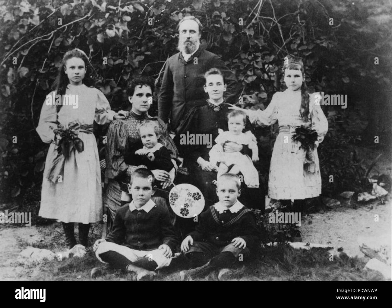 273 StateLibQld 1 78219 Mr. Ducker and his family, photographed at ...