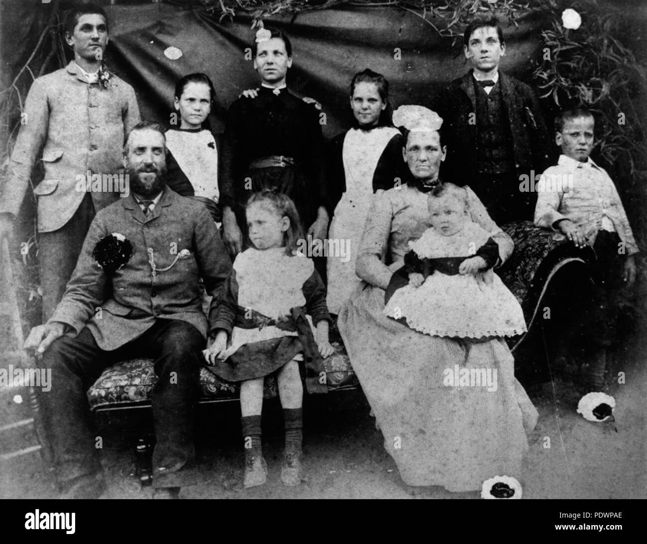 278 StateLibQld 1 99808 Charles Henry Dean with wife and young family ...