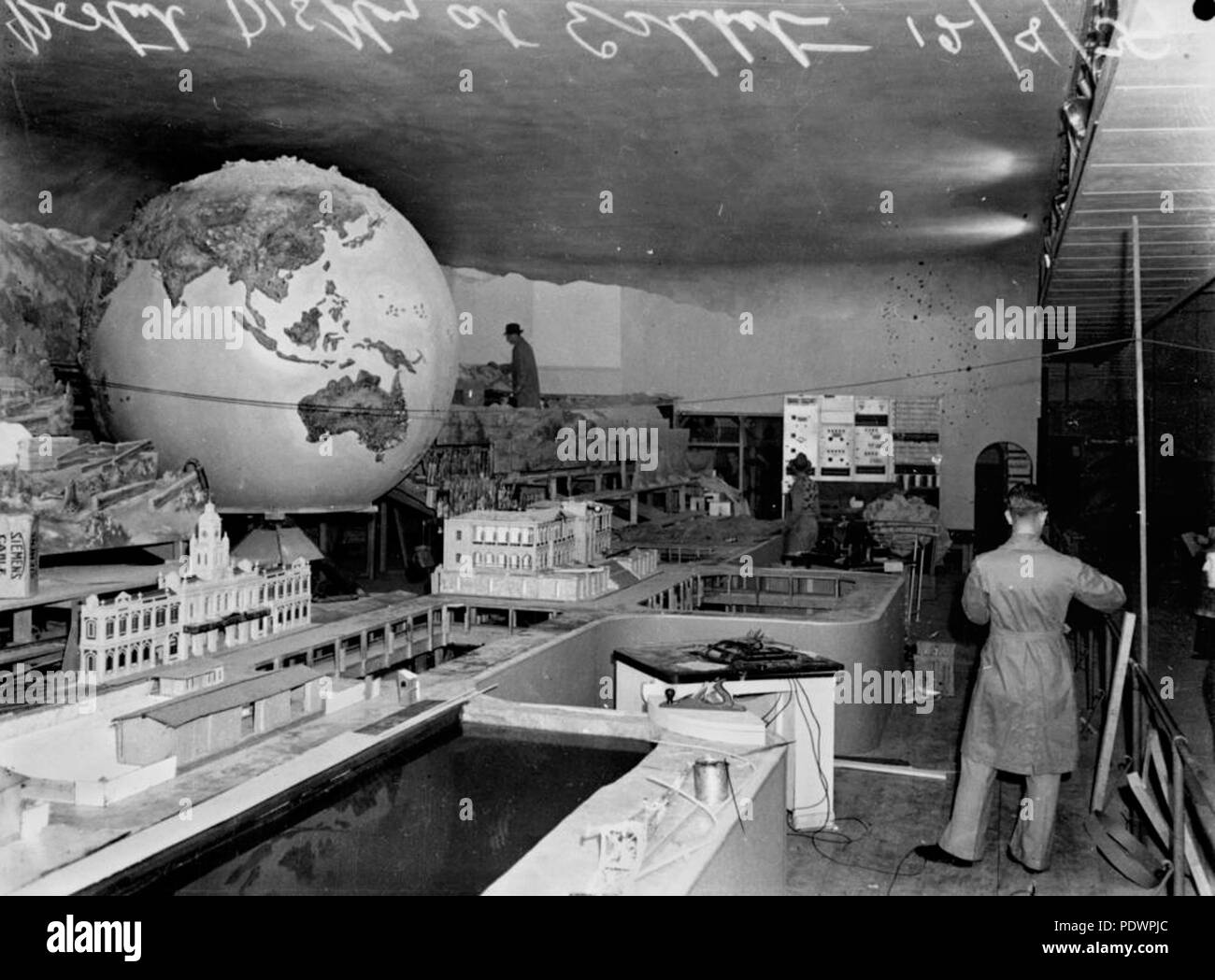 Exhibition under construction Black and White Stock Photos & Images - Alamy