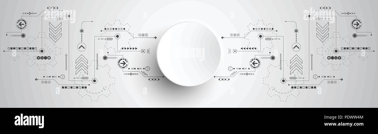 Vector background in the concept of technology Stock Vector Image & Art ...