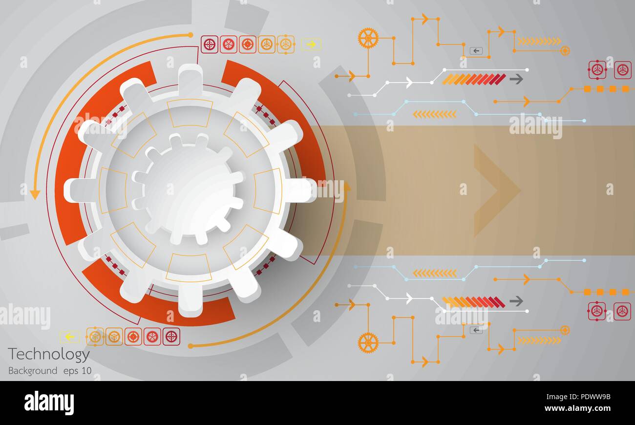 Vector background in the concept of technology Stock Vector Image & Art ...