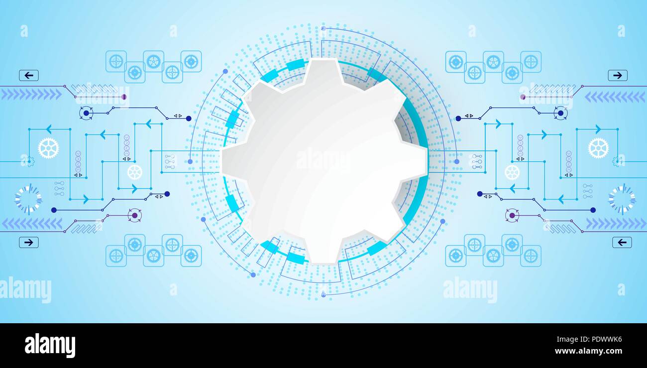 Vector background in the concept of technology Stock Vector Image & Art ...