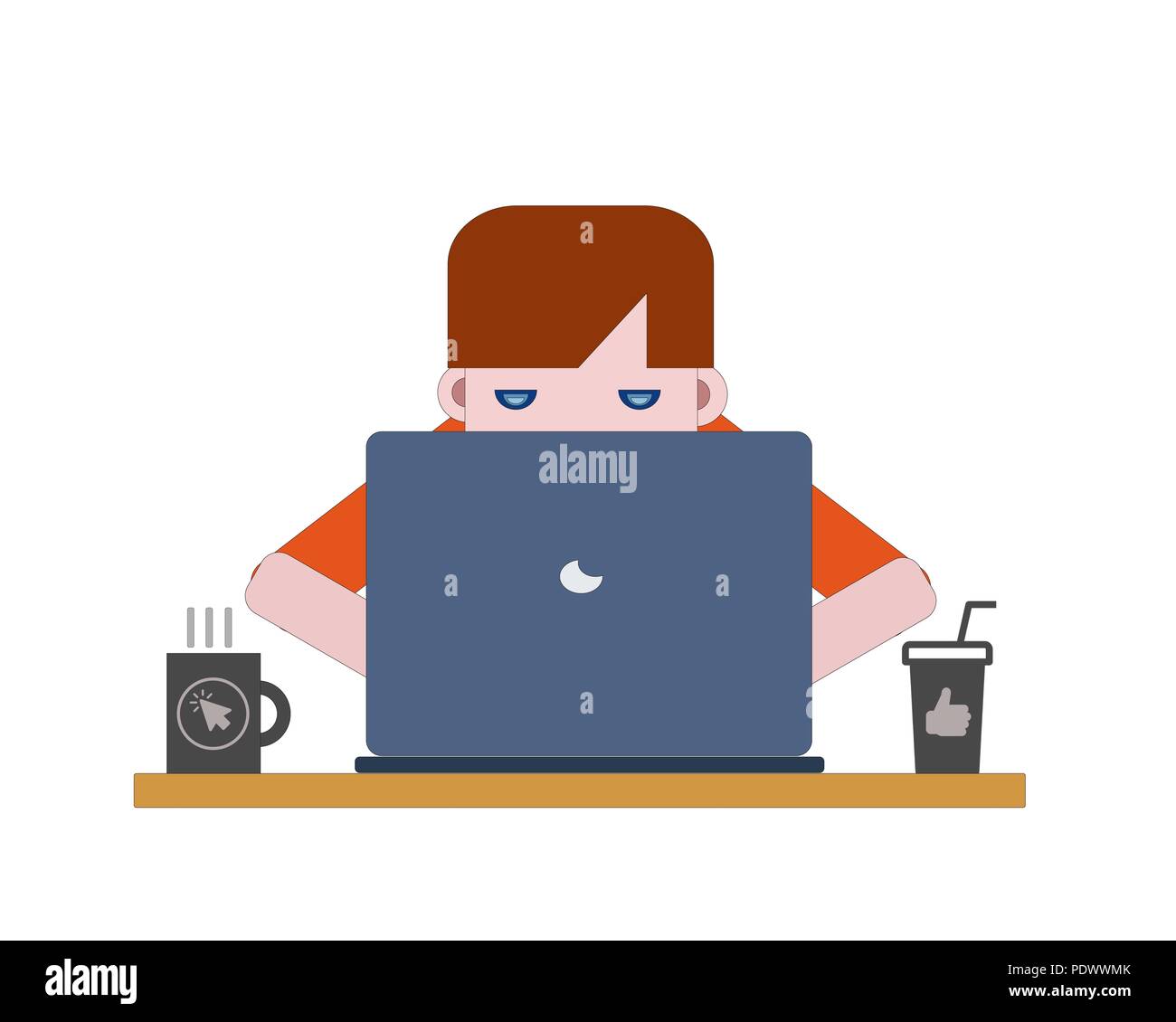 The Portrait of a Nerd, in his own environment Stock Photo - Alamy