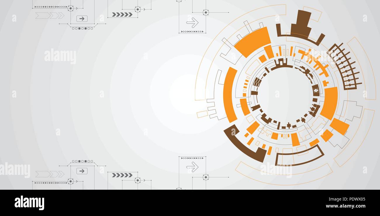 Vector background in the concept of technology Stock Vector Image & Art ...