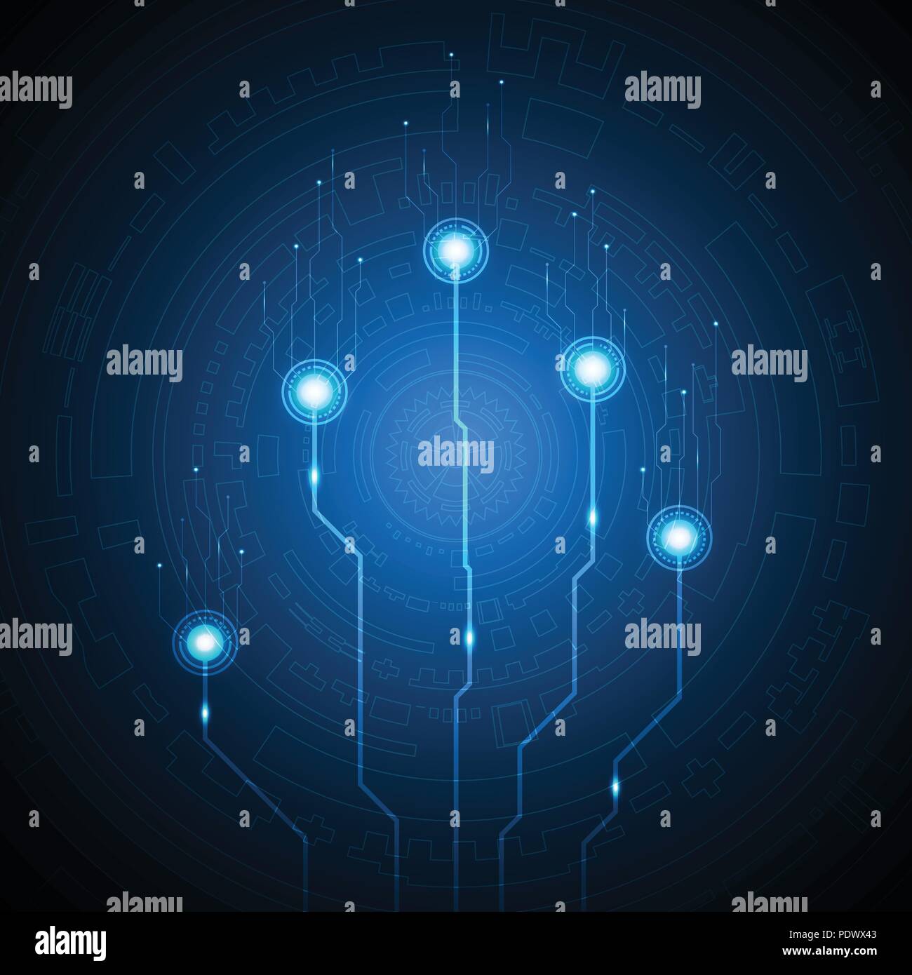 Vector background electronic circuits design Stock Vector Image & Art ...