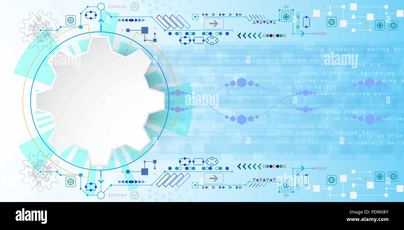 Vector background in the concept of technology Stock Vector Image & Art ...