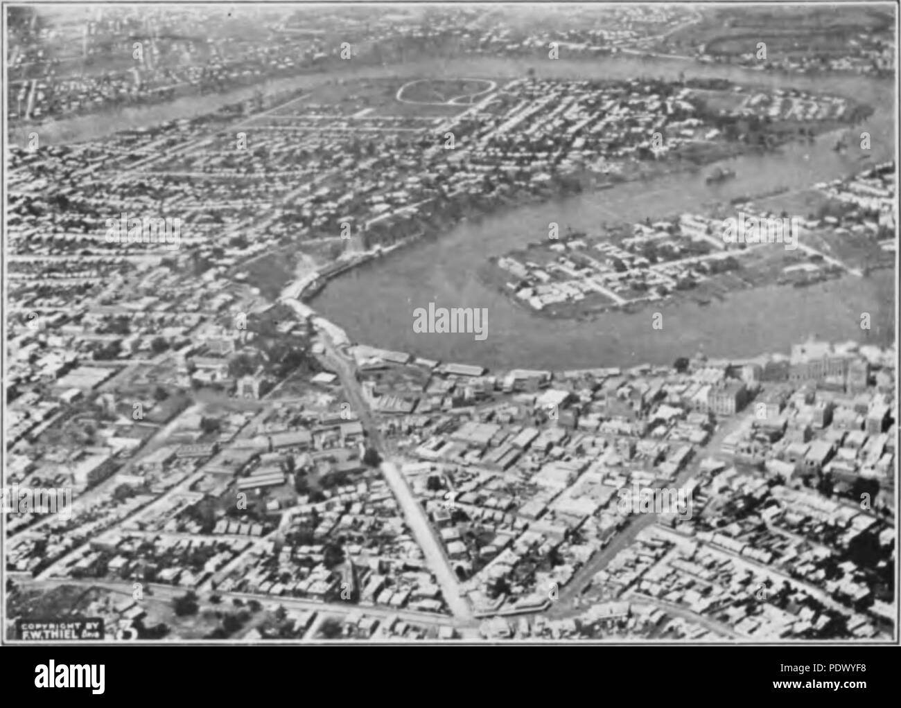 View from center city Black and White Stock Photos & Images - Alamy