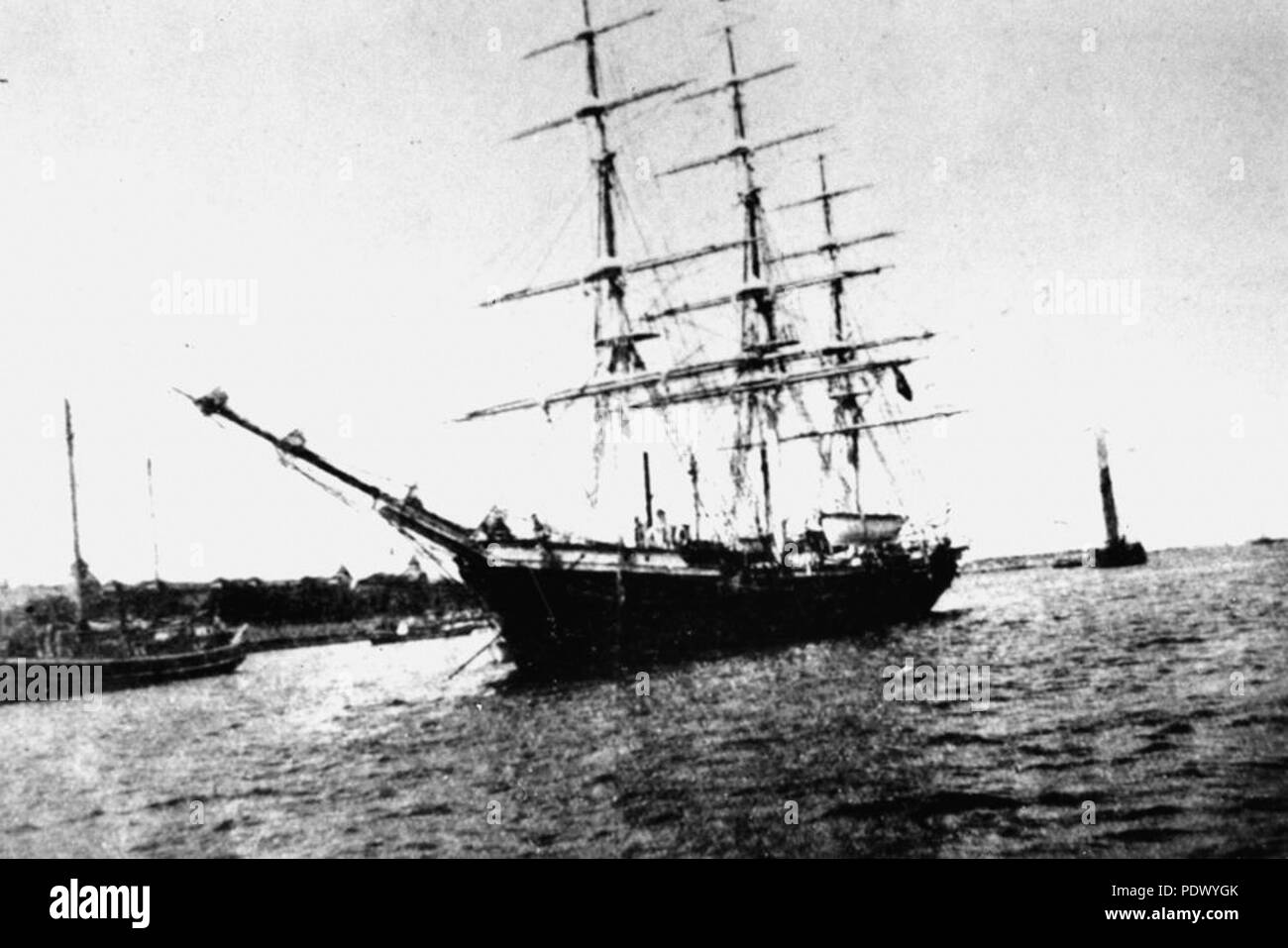 The joseph conrad ship Black and White Stock Photos & Images - Alamy