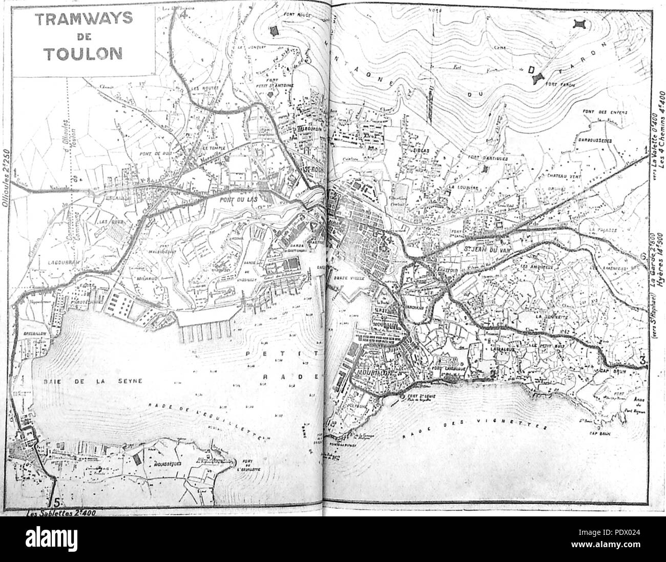 Historical map architectural plan Black and White Stock Photos & Images ...