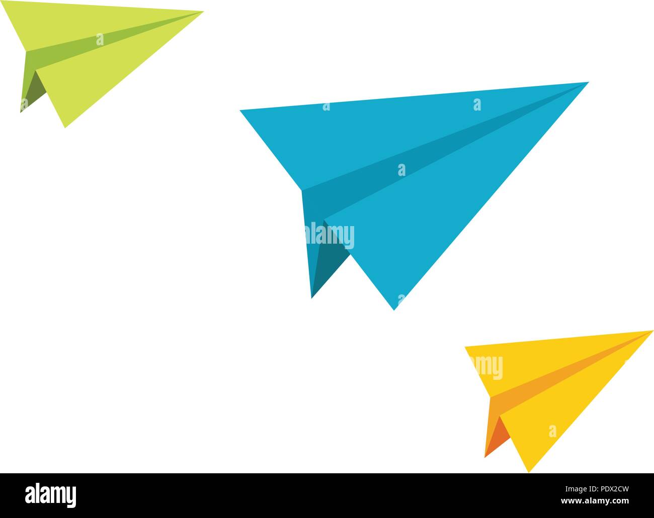 Paper plane icon Template vector illustration design Stock Vector Image ...