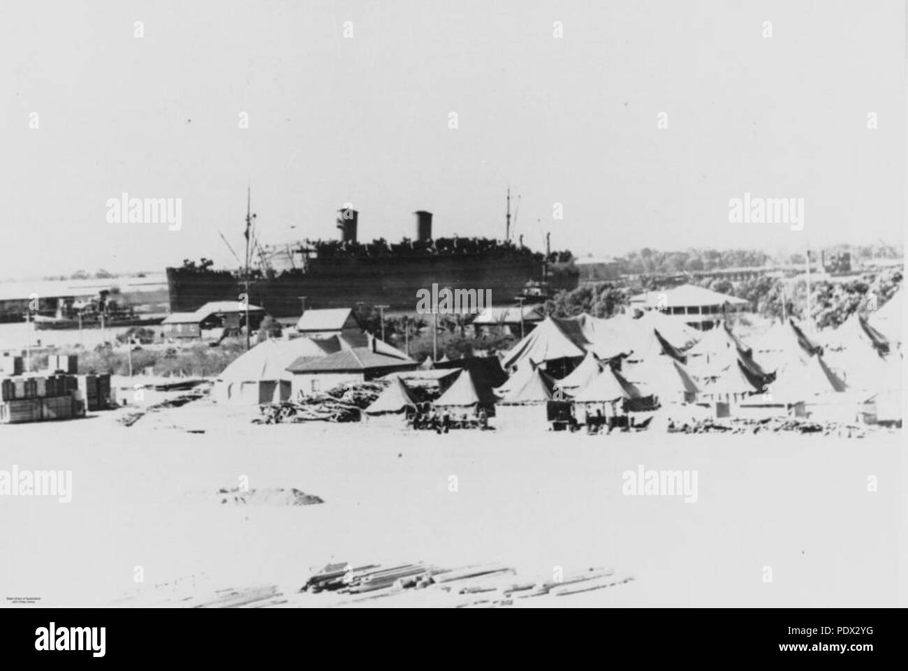 245 StateLibQld 1 185555 U.S. Army base at Bulimba, Brisbane, 1941-1945 ...