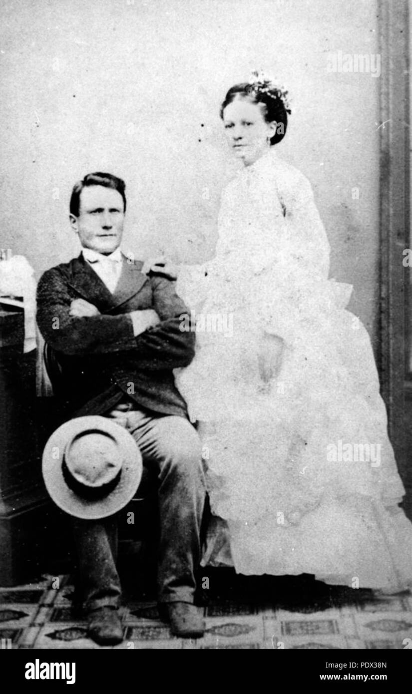 246 StateLibQld 1 189163 Richard Maddock with his second wife Emma Cole ...