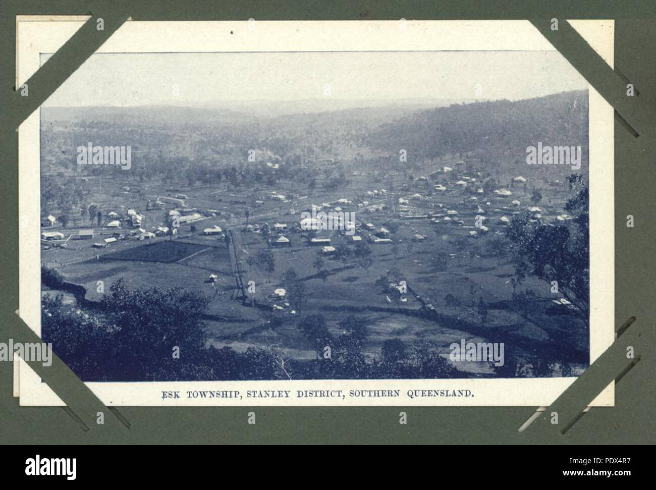 254 StateLibQld 1 236973 Aerial view of the town of Esk, Queensland ...