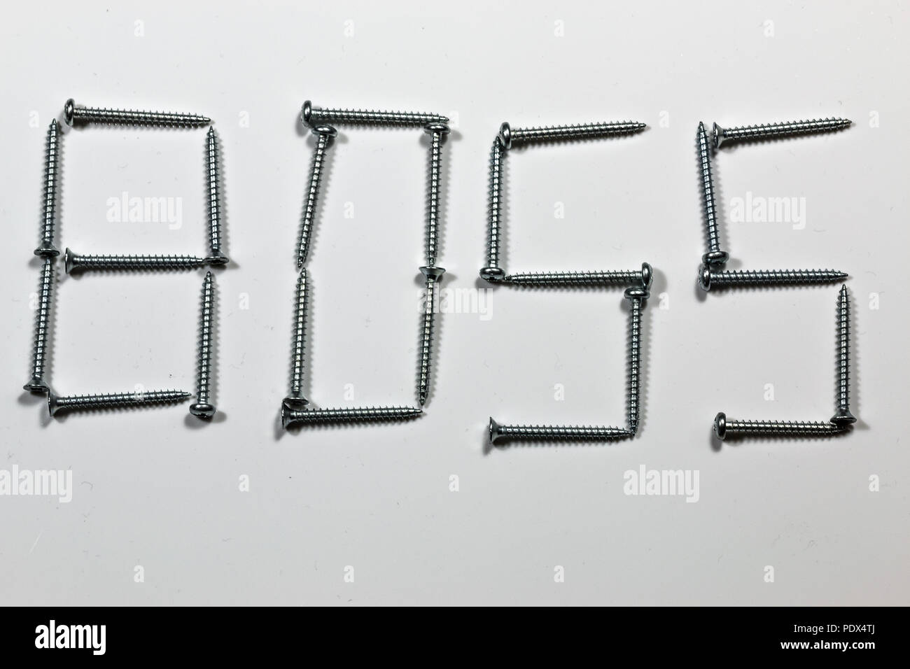 The word BOSS written with screws on white background Stock Photo - Alamy