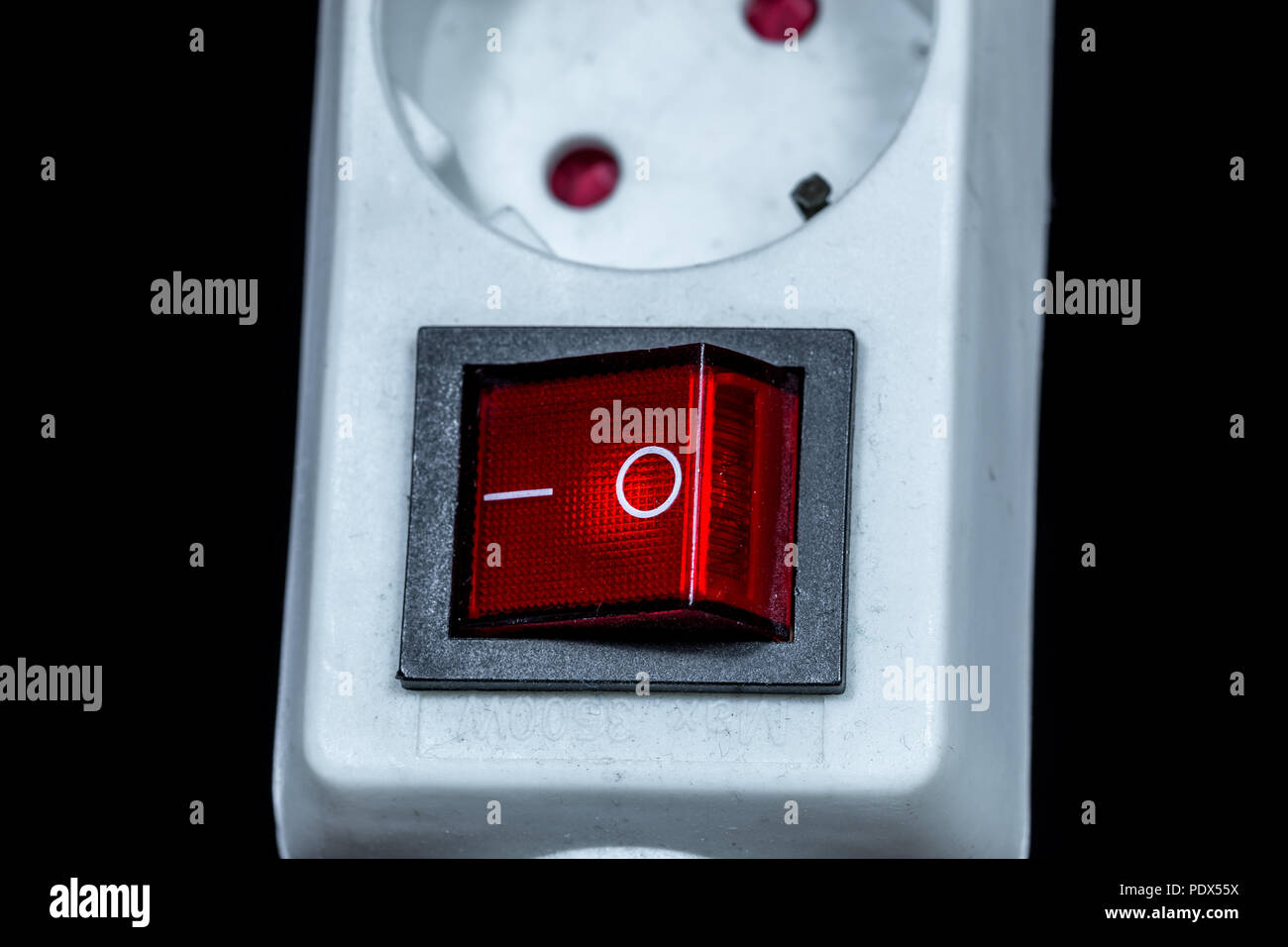 Powerboard with safety contacts and power switch Stock Photo - Alamy