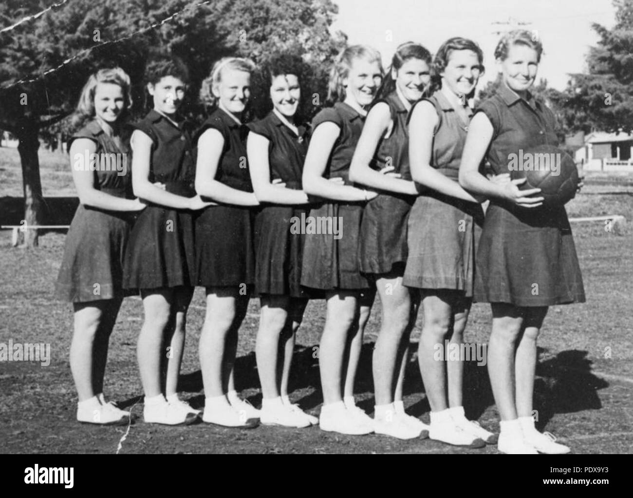 277 StateLibQld 1 95056 B Grade netball team from the Toowoomba ...