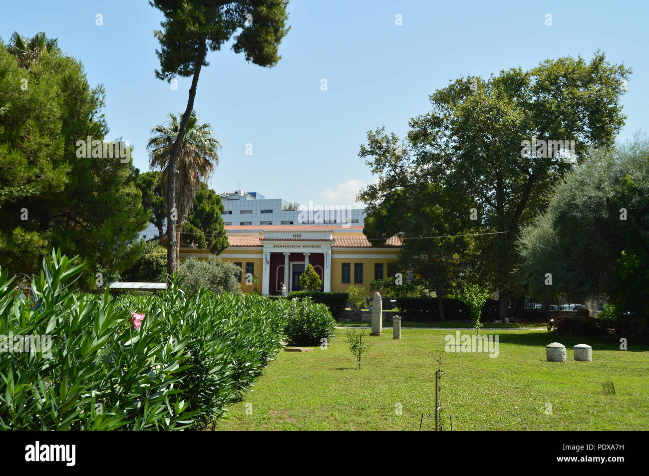 Main Facade of the Archaeological Museum of volos. Architecture History ...